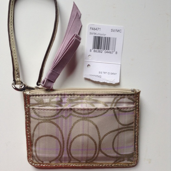 Coach | Bags | Coach F4647 Svmc Id Coin Holder Key Chain | Poshmark